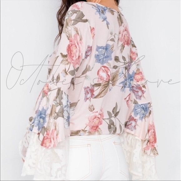 Hummingbird | Tops | Nwt Hummingbird Brand Soft Floral Lace Top | Poshmark